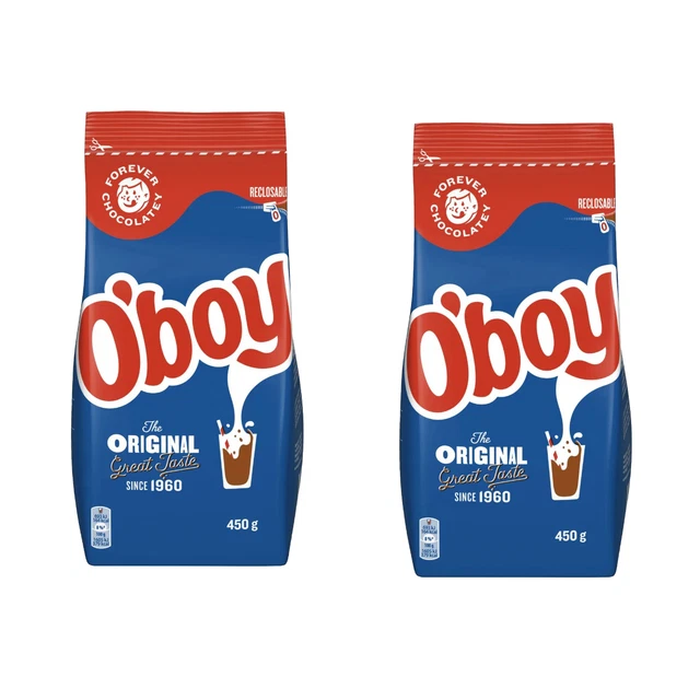 O'BOY ORIGINAL CHOCOLATE Drink Powder 450g Choose 1 2 4 Packs £12.68 ...