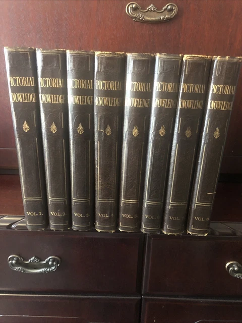 NEWNES PICTORIAL KNOWLEDGE 📕 Volumes 1-8 c1930's Associate Editor Enid ...