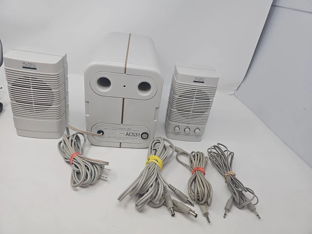 SET OF ALTEC Lansing ACS31 Multimedia Computer System Speakers ...