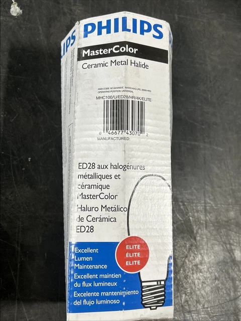 PHILLIPS MASTERCOLOR - (ED28) Ceramic Metal Halide Lamp Bulb New Old ...