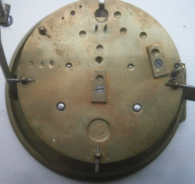 CLOCK MOVEMENT FROM F. Marti slate clock c. 1900 made in France ...
