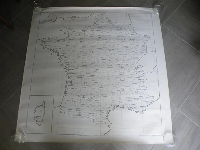 RARE CARTE DE France Avant 1968 Girard Et Barrere Ecole Pedagogique ...