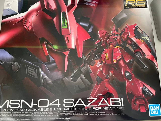 BANDAI RG SAZABI Mobilanzug Gundam Char's Counterattack Gunpla gebraucht EUR 79,34 - PicClick DE