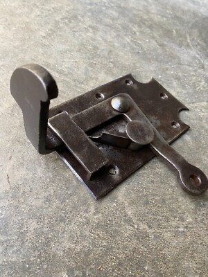 ANCIENNE GROSSE CLENCHE à ressort,verrou serrure loquet ferrure ...