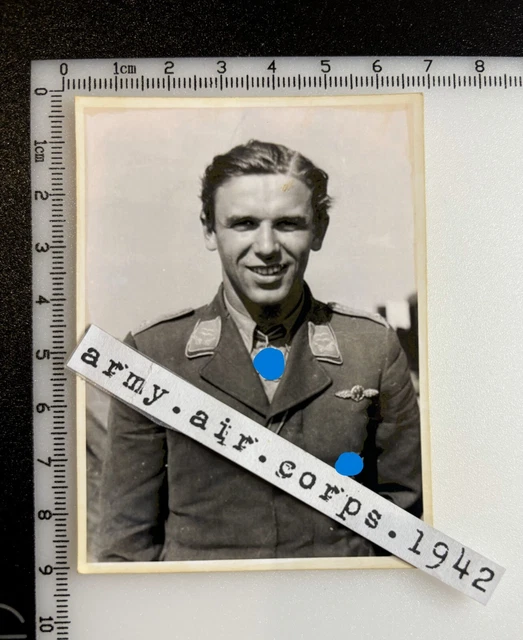 WW2 REPRO PHOTO Foto Portrait German Luftwaffe Night Fighter Ace Knight ...