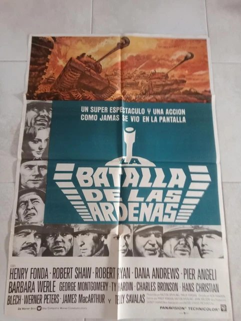 BATTLE OF THE Bulge Original Spanish Movie Poster Henry Fonda Dana ...