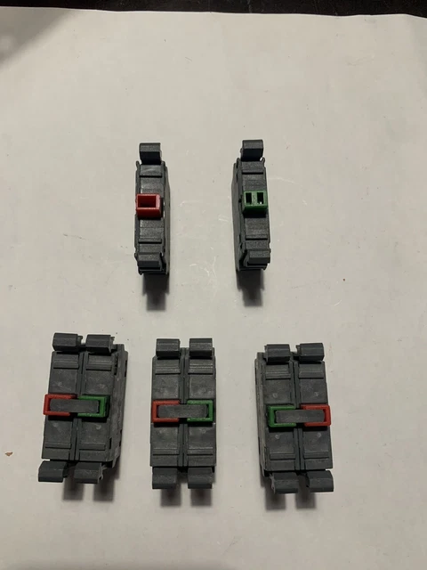 LOT OF 4 ABB push button contact MCB-10 1NO And MCB-01 1NC $19.99 ...