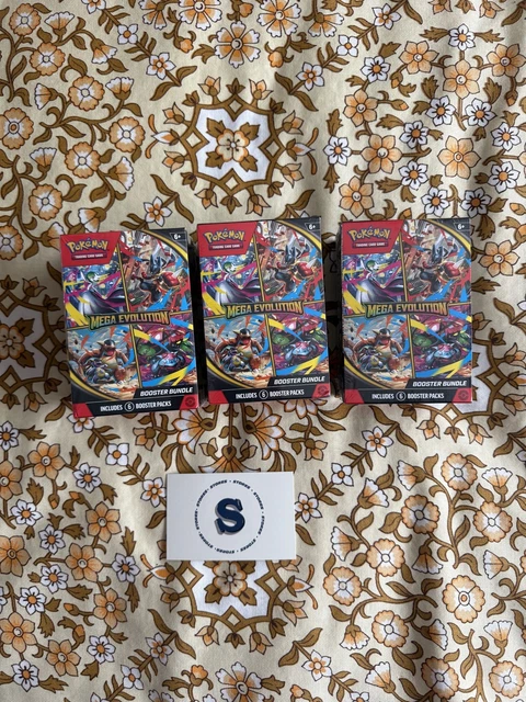 POKEMON TCG: MEGA Evolution Booster Bundle (6 Packs) x3 - NEW & SEALED ...