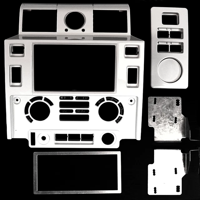 FOR LAND ROVER Defender White Double Din Centre Console Dash Fascia ...