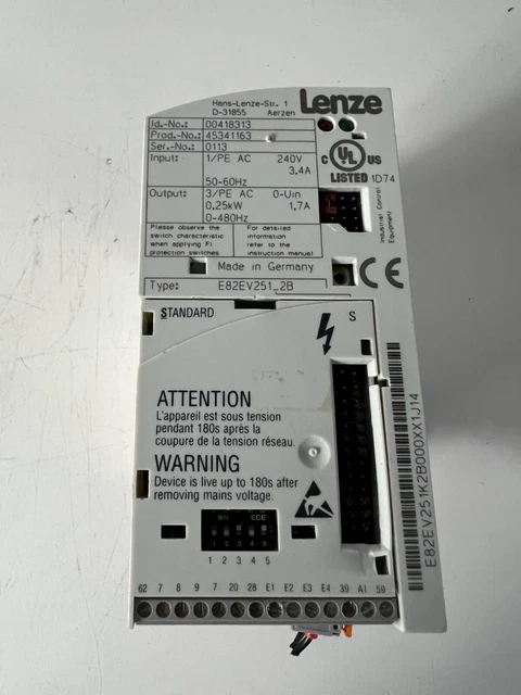 LENZE FREQUENZUMRICHTER 8200 Vector E82EV251_2B EUR 96,00 - PicClick DE