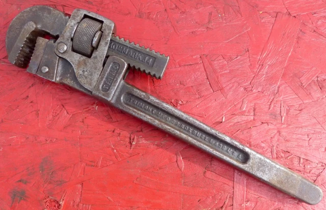 VINTAGE TRIMO 14 Inch Pipe Wrench 1889 / 1916 £16.03 - PicClick UK