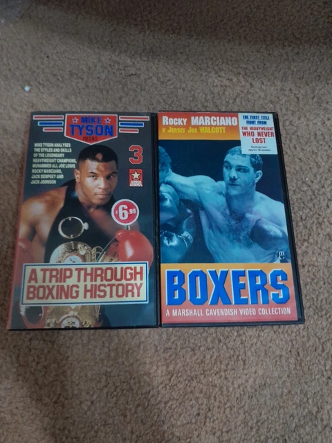 2 BOXING VHS Tapes A Trip Through Boxing History & Rocky Marciano V Joe ...