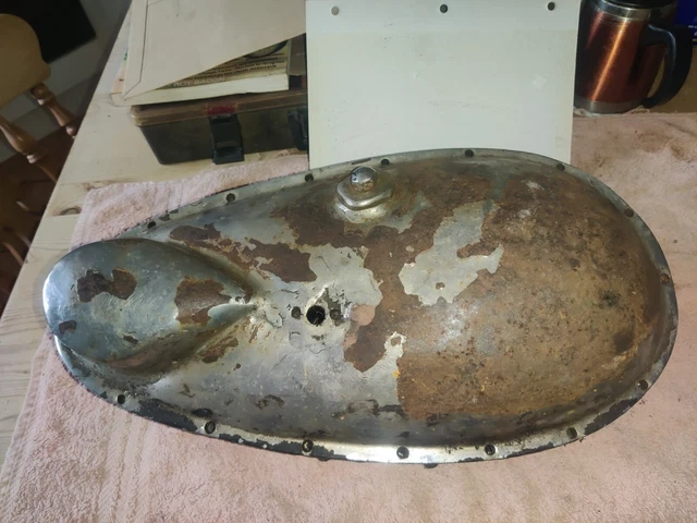 VINTAGE TRIUMPH PRE unit rigid frame 1 off steel primary chaincase £65. ...