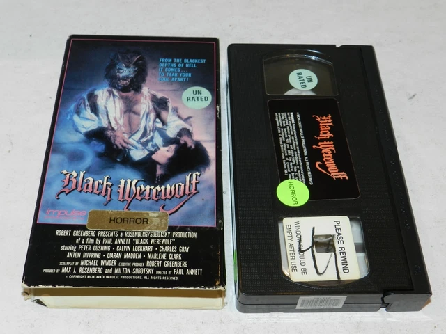 BLACK WEREWOLF 1974 VHS aka The Beast Must Die, Peter Cushing Rare ...