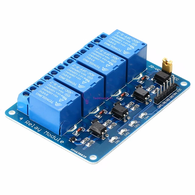 5V FOUR 4 Channel Relay Module With optocoupler For PIC AVR DSP ARM Arduino EUR 3,20 - PicClick FR