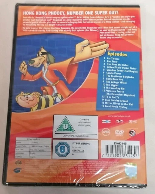 DVD - *NEW / Sealed* Hanna-Barbera Hong Kong Phooey Vol 1 PAL UK R2 DVD ...