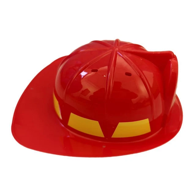 SIMULATION FIREMAN SAFETY Helmet Firefighter Hat Cap Kids Cospaly Toy ...