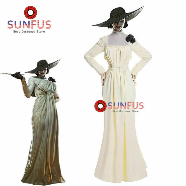 COSTUME COSPLAY LADY Dimitrescu Alcina Dimitrescu Abito Morbido ...