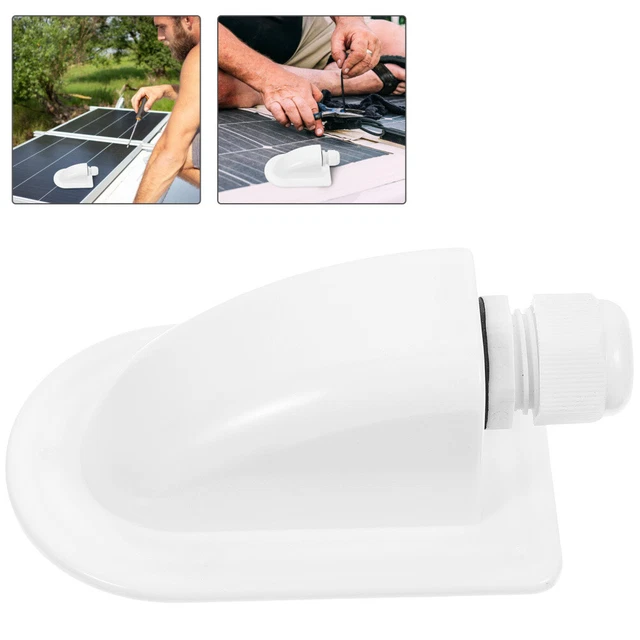 SOLAR JUNCTION BOX Panel Cable Entry Waterproof Electrical Connector £6 ...