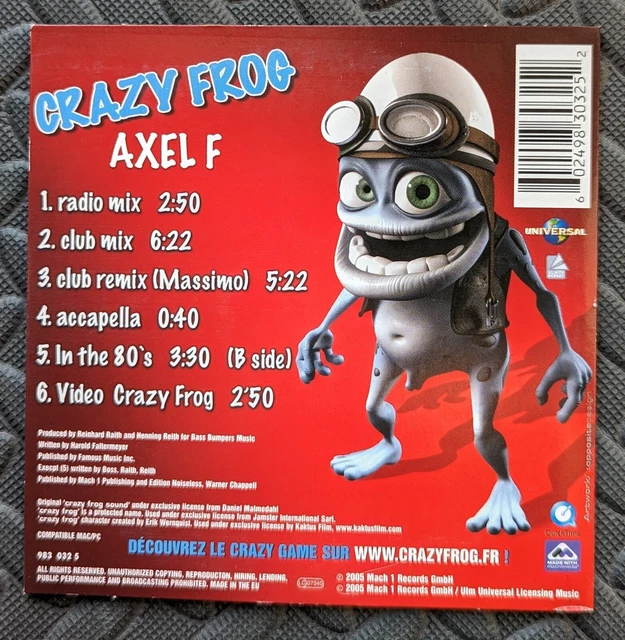 CD SINGLE CRAZY FROG - Axel F - 5 Titres EUR 3,90 - PicClick FR