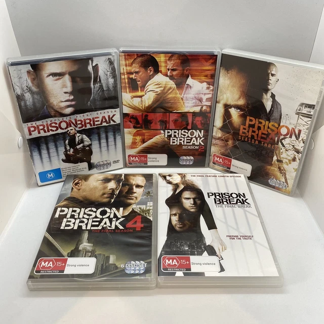PRISON BREAK SEASON 1-4 & Final Break DVD R4 PAL Free Tracked Postage 1 ...