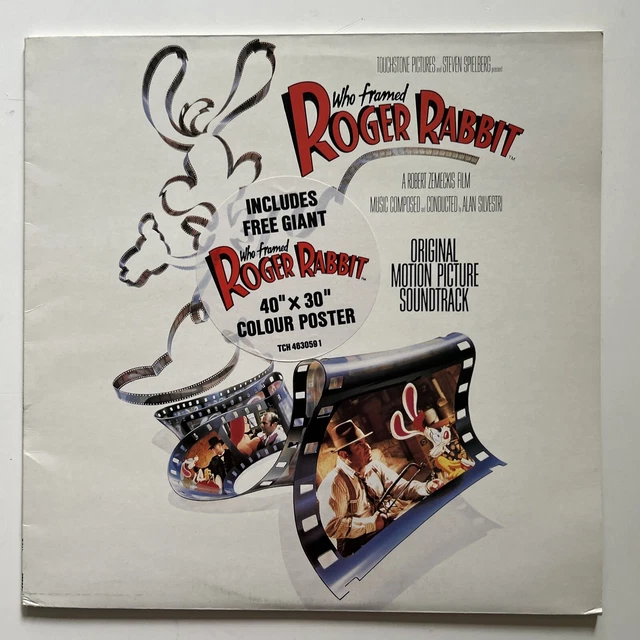 WHO FRAMED ROGER RABBIT? Original Soundtrack LP 1988 UK giant poster NM/VG+ £37.99 - PicClick UK