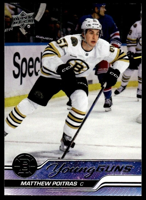 2023-24 UD UPPER Deck Series 2 Matthew Poitras RC Young Guns Boston Bruins #478 EUR 14,64 ...