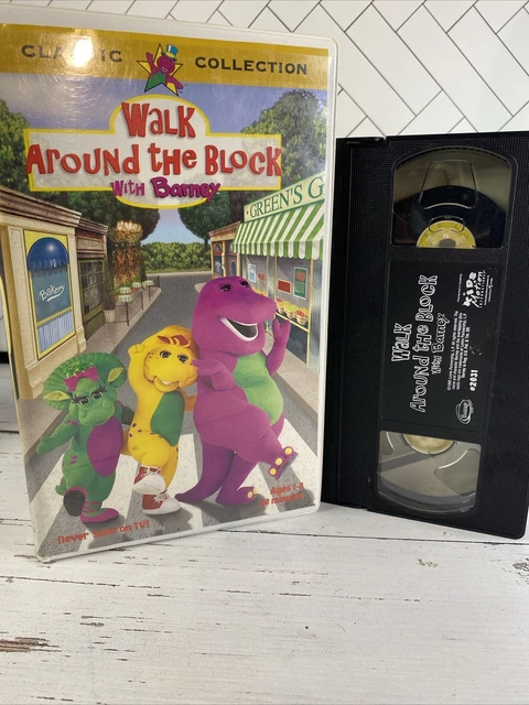 WALK AROUND THE BLOCK WITH BARNEY (VHS, 1999) Canadian Plastic ...