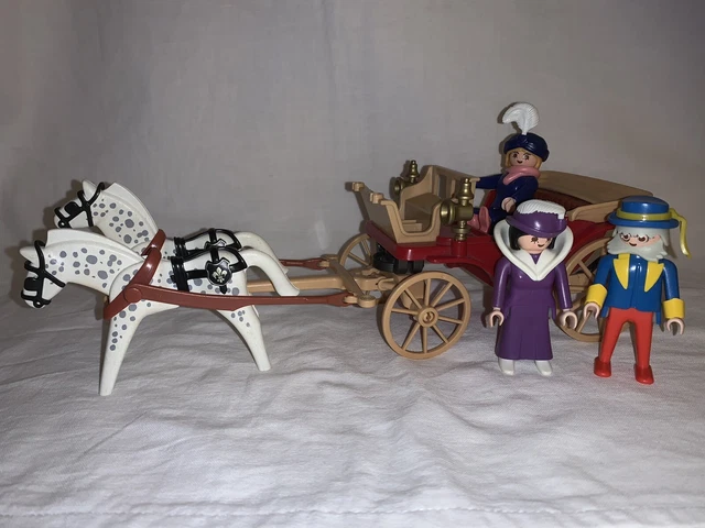 PLAYMOBIL CALECHE 1900 du 5600 belle epoque victorian 1 roue abimee EUR ...