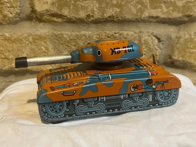 VINTAGE TINPLATE CLOCKWORK Tank Toy Made in Japan 1960`s £42.30 ...