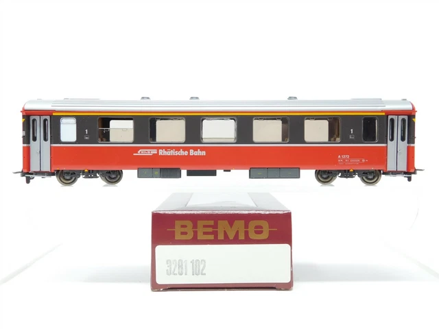 HOM GAUGE BEMO 3281 102 RhB Rhatische Bahn 1st Class Coach Passenger ...
