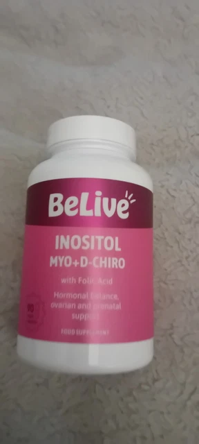 BELIVE MYO-INOSITOL & D-Chiro Capsules with Folic Acid 90 Cps BBE 04.28 ...