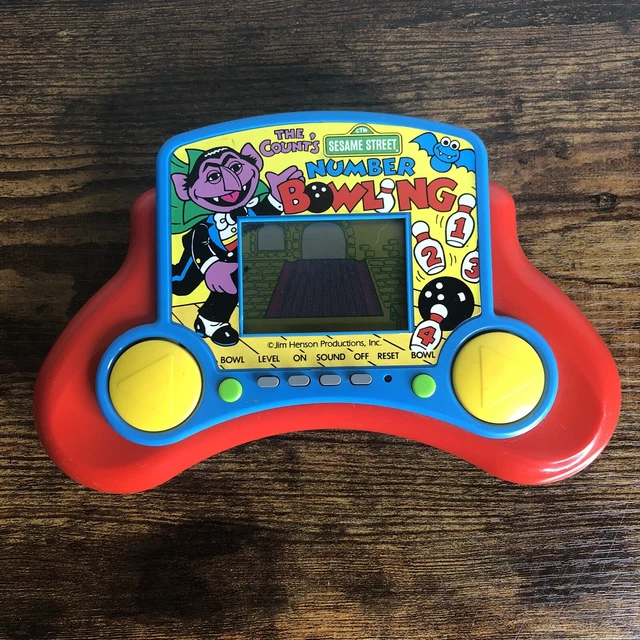 SESAME STREET HANDHELD Electronic Game The Count's Number Bowling ...