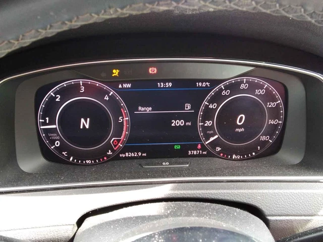 VW GOLF MK7 Virtual Cockpit Instrument Cluster Speedo Clock Speedometer ...