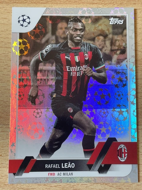 TOPPS UEFA CLUB Competition UCC flagship 2022 2023 Rafael Leao AC Milan ...