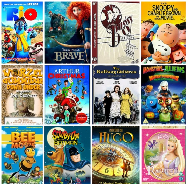 CHILDREN KIDS DVDS Family Movies Scooby Doo Barbie Worzel Gummidge ...