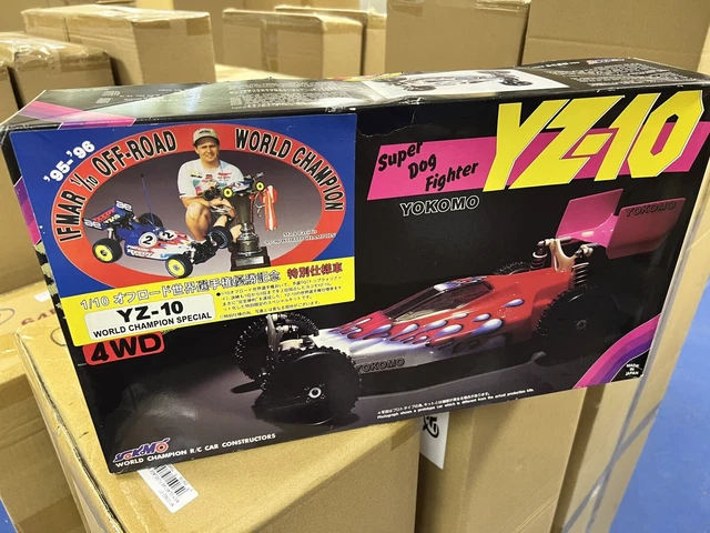 RARE VINTAGE ORIGINAL Yokomo YZ10 Worlds Mark Pavidis Edition Kit Boîte ...