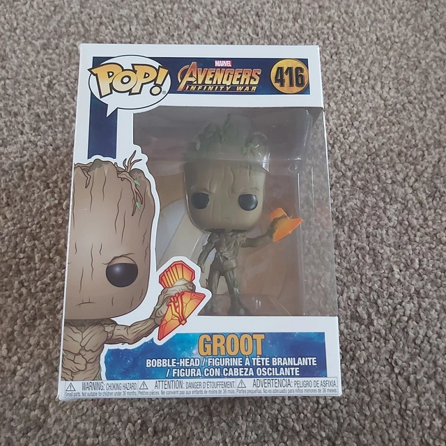 FUNKO POP VINYL Marvel Avengers Infinity War Groot with stormbreaker ...