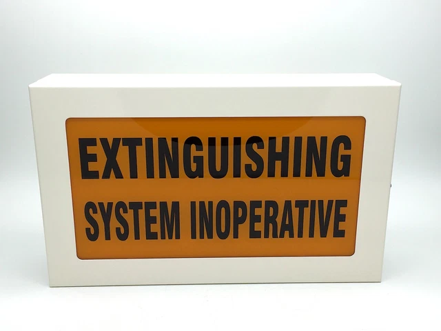 AMPAC NOTIFIER FG-42-005 Warning Sign Extinguishing System Inoperative ...