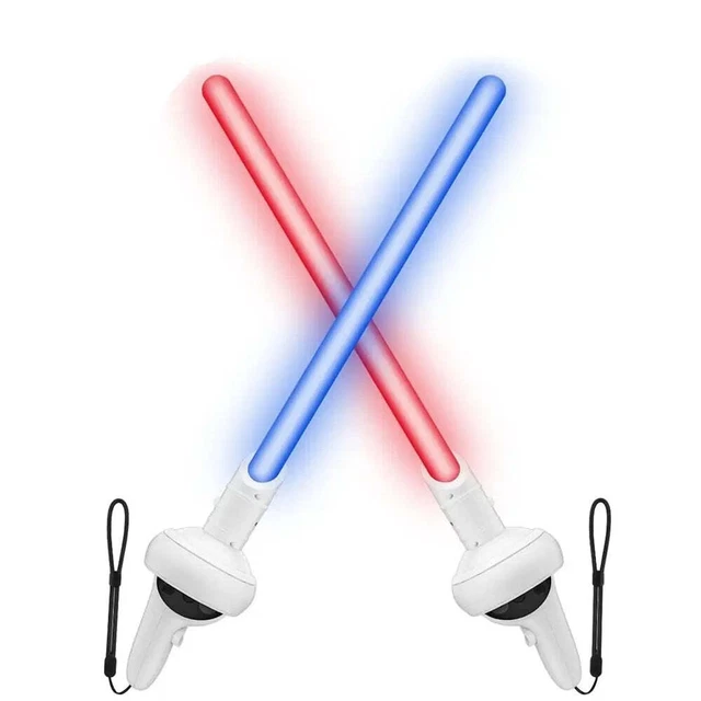 LIGHT BEAT SABER Handles Extension Grips VR Controller For Oculus Quest ...