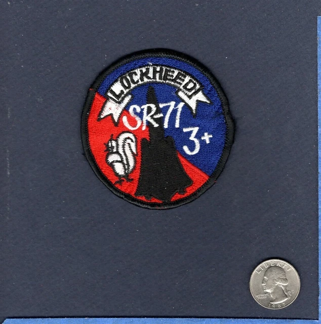 SR-71 BLACKBIRD MACH 3 + USAF Lockheed Recon Trs Escadron Patch $8.70 ...