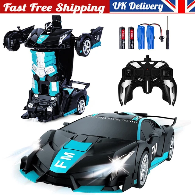 NEW TRANSFORMER RC Robot Car Remote Control Kids Boys Car Toys Xmas ...