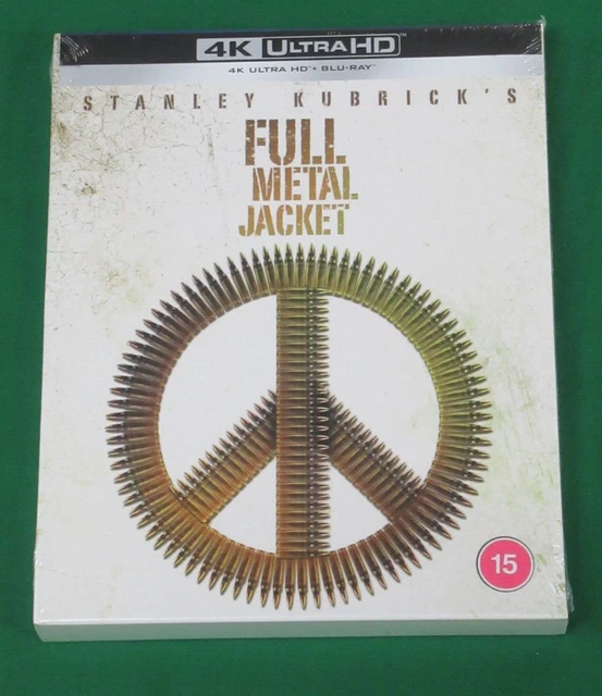 FULL METAL JACKET 4K Blu Ray Steelbook Slipcase Edition New UK Zavvi ...