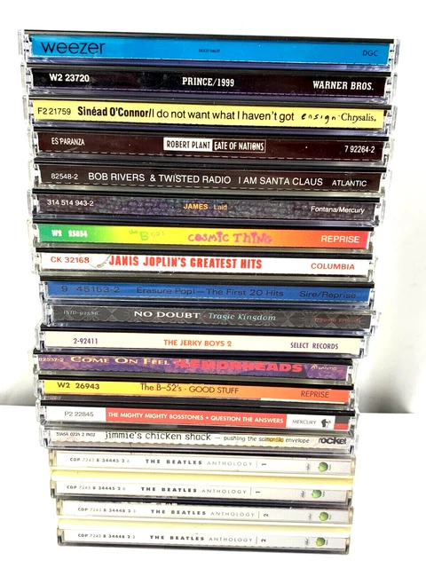 HUGE LOT OF 19 CD’s Classic Rock, Pop, 70’s 80’s 90’s Mixed CDs MORE ...