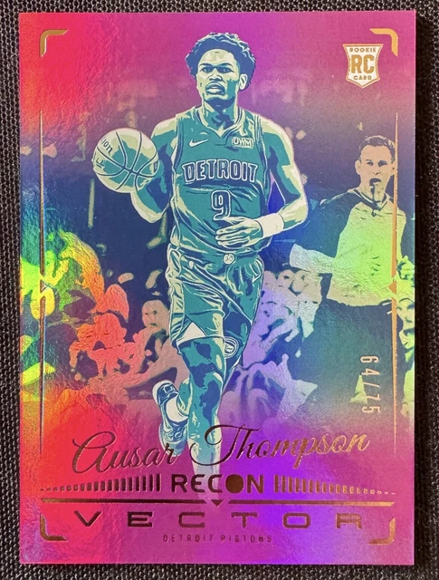 AUSAR THOMPSON 2023-24 Panini Recon 64/75 Pink Vector RC Pistons #4 EUR ...