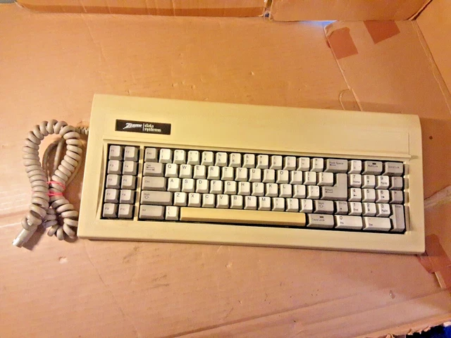 VINTAGE ZENITH DATA Systems Mechanical Keyboard Green Switches XT model ...