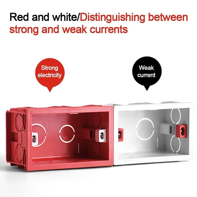 PLASTIC PVC STANDARD Mounting Box Standard Switch Socket Back Box ...