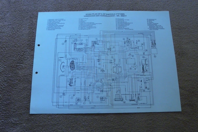 PIAGGIO ZIP BIMODALE BMZ Schaltplan Schaltbild wiring diagram original ...