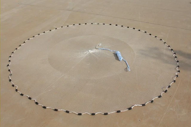 CAST NET - fishing net 5FT Radius - Nylon 210d/6 7/16" sQ £67.08 ...