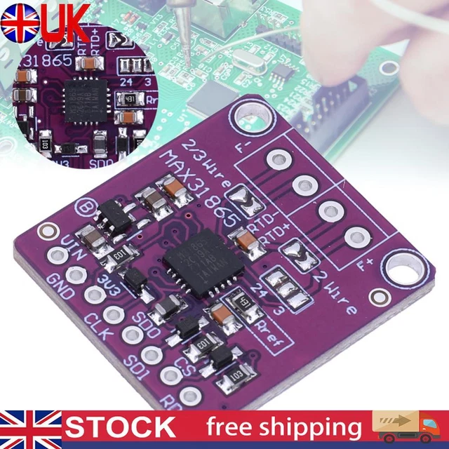 MAX31865 PT100/PT1000 RTD Temperature Thermocouple Sensor Module 3.3/5 ...